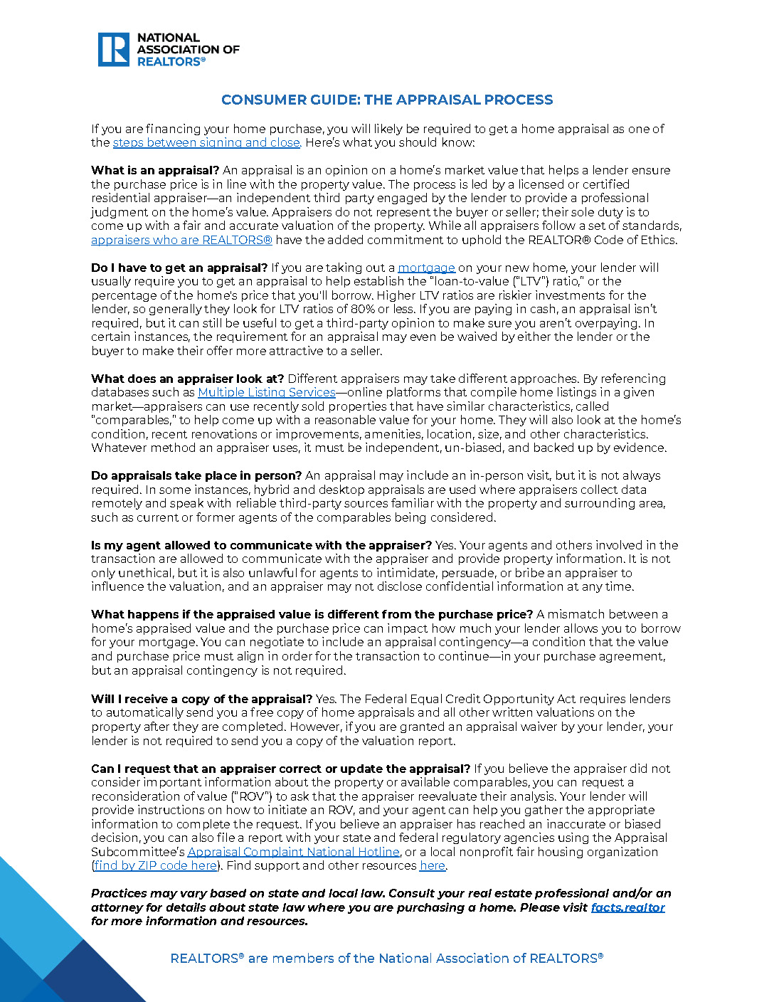 Consumer Corner - Greater Bergen Association of Realtors®